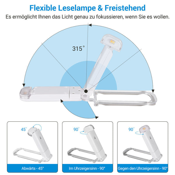 FlexiLight Pro - USB Leselampe mit einstellbaren Modi und geräuschlose ...
